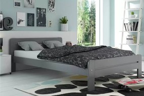 BMS Group Dřevěná postel Dallas bez matrace 200x90 grafit