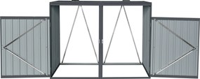 Přístřešek na 2 popelnice BestBerg BBTS-MK2  / 1,3 m² / 160 × 80 × 122 cm / antracit