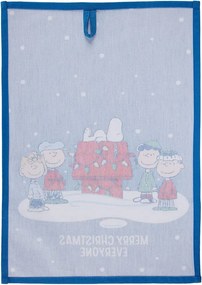 PEANUTS Utěrka "Merry Christmas" - tm.modrá