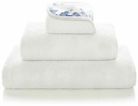 Froté bavlněný ručník Graccioza Bella 700 gsm bílá se vzorem