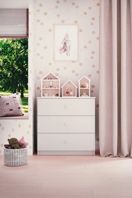 BabyBeds Dětská komoda Babydreams Barevné provedení: Růžová  nábytkářské lamino