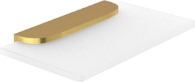 Nimco Nikau - Polička, délka 20 cm, sklo/kartáčovaná zlatá NKZ 30091B-20-Z