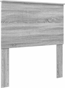 Rám postele s čelo Šedá Sonoma 90 x 190 cm Kompozitní dřevo 3411364
