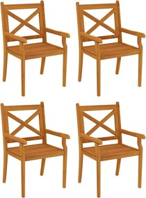 5dílný zahradní jídelní set masivní akáciové dřevo 3058003