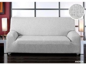 DekorTextil Potah na sedací soupravu elastický  Andrea - bílo-černý ROZMĚR: trojkřeslo š. 170 - 220 cm