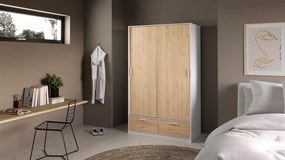 FALCO Skříň Lincoln 324 bílá/jackson hickory