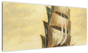 Obraz plachetnice (100x40cm)