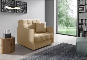 Eka Pohovka AMERYKANKA 169, 90 cm Barva látky: Béžová (Kronos 35)
