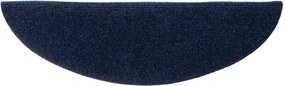 Schodové rohože samolepicí 10 ks 56 x 17 x 3 cm tmavě modré půlkulaté 149695
