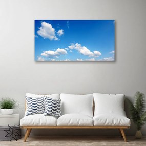 Obraz na plátně Nebe Mraky Krajina 100x50 cm