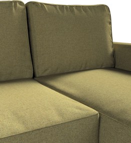 Potah na pohovku IKEA Backabro rozkládací se šezlongem barva zelená látka pletený vzor