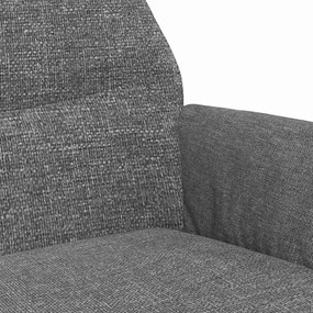 Relaxační křeslo světle šedé textil 341091