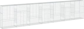 Gabionový koš s víkem 700 x 50 x 150 cm pozinkované železo 3295160