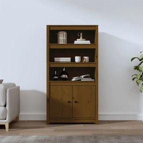 Skříň highboard medově hnědá 80 x 35 x 154 cm masivní borovice,  823522