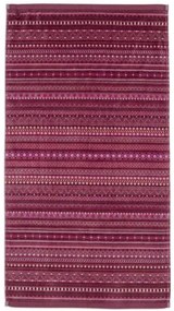 Pip Studio Geometric bavlněný froté ručník tmavě růžový 55x100 cm