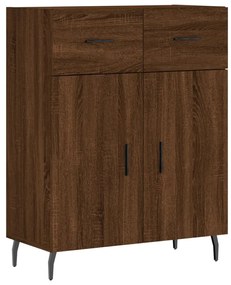 Skříň highboard hnědý dub 69,5 x 34 x 180 cm kompozitní dřevo - Default Title