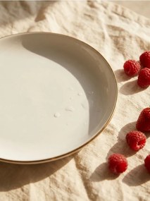 Sinsay - Keramický talíř s ozdobným okrajem - zlatá