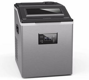Klarstein FrostMaster, výrobník ledu, 40 kg kostek ledu za den, nerezové pouzdro, LED displej, včetně naběračky na led