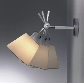 Artemide 1184010A+0372050A Tolomeo parete diffusore 24, nástěnné designové svítidlo s vypínačem a pergamenovým stínítkem, 1x70W, prům. 24cm