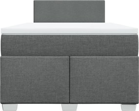 Box spring postel s matrací tmavě šedá 120x190 cm textil 3288121