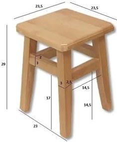 Drewmax KT251 dřevěná taburetka masiv buk