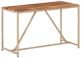 Jídelní stůl 120 x 60 x 76 cm masivní sheeshamové dřevo,  286337 HangarStore.cz