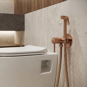 Rea Lungo Loop, podomítková bidetová baterie, měděná matná, REA-B3331