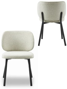 Jídelní židle Swan (47521000), krémová, boucle