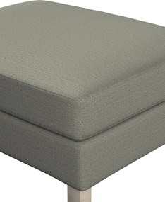 Potah na podnožku IKEA Karlstad barva šedá látka pletený vzor