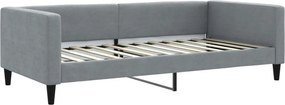 Válenda s přistýlkou světle šedá 100 x 200 cm textil 3196583