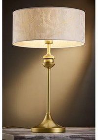 Jupiter 2112 - Stolní lampa KASZMIR 1xE27/15W/230V bílá/zlatá/dekor mramoru