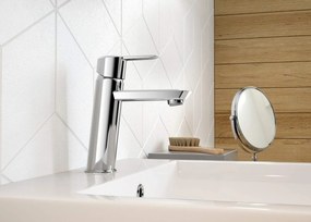 Deante Arnika, umyvadlová baterie s ECO perlátorem 4,5 l/min + kovová zátka Click-Clack, chromová, BQAE021M