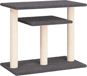 Škrabadlo pro kočky s plošinami tmavě šedé 62,5 cm 172048
