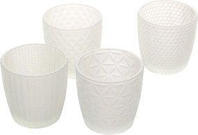 Svícny Altare 4 ks. milk glass