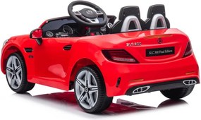 LEAN CARS Elektrické autíčko Mercedes SLC 300 LED MP3 červené