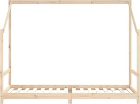 Dětská postel 2x (80 x 200) cm masivní borové dřevo 3200586