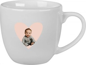 Personalizovaný keramický hrníček 400 ml s výřezem fotky na podkladu