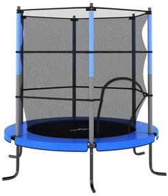vidaXL Marketos Trampolína s bezpečnostní sítí kulatá 140 x 160 cm modrá