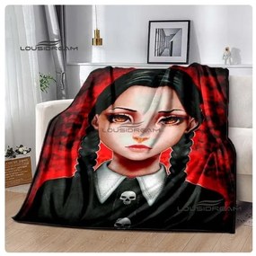 Deka do dětského pokoje WEDNESDAY ADDAMS (130 x 150 cm) Varianta: č. 6