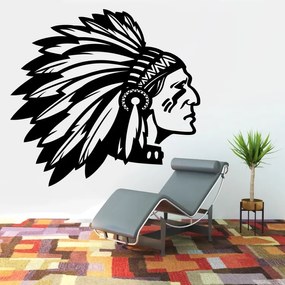 Indian Apache - vinylová samolepka na zeď 80x74cm