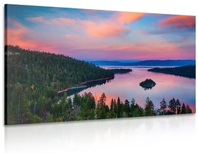 Obraz jezero při západu slunce Varianta: 120x80