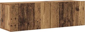 Nástěnné TV skříňky 6 ks Old Wood kompozitní 3328987