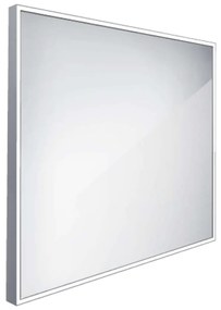 Nimco - Zrcadlo s LED osvětlením, 70x70 cm, hliník ZP 13077