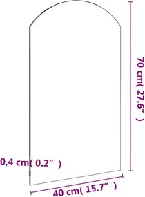 Zrcadlo 70 x 40 cm sklo 326088