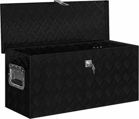 Hliníkový box 80 x 30 x 35 cm černý 146442