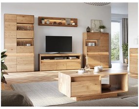 Massive home | Dřevěný tv stolek z masivního dubu Divisione ZIDIV09