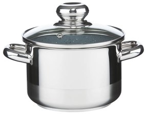 KOLIMAX - české nerezové nádobí Hrnec CERAMMAX PRO STANDARD s poklicí, průměr 15cm, objem 1.5l, keramický povrch šedý granit