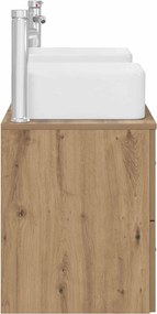 Sada koupelnových skříněk 3 ks Dub artisan 49,5 x 41 x 63 cm 3405826