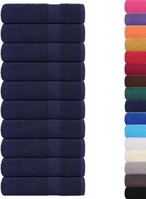 Ručníky FROGN 10 ks tmavě modré 100x150 cm 360 g/m² 136790
