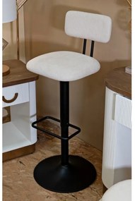 Designová barová otočná židle Caelius bílá